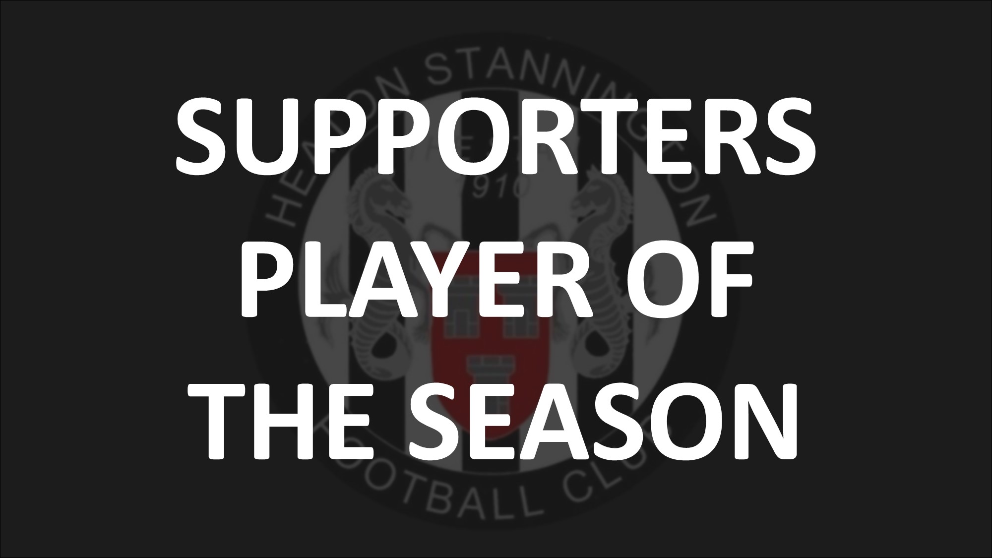 Simon Roberts Supporters Player of the Season 2022-23 - Heaton ...